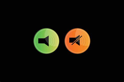 Mute And Unmute Audio Microphone Flat Vector Icons 21162050 Vector Art