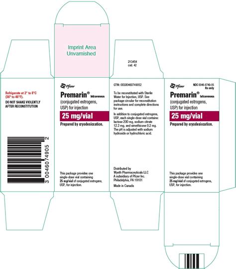Premarin Injection Package Insert Prescribing Information