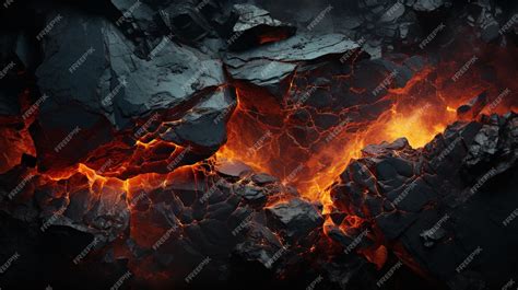 Premium Ai Image Hot Magma Background