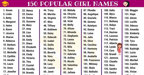 3000 Cool Girl Names From A Z Popular Baby Girl Names With Meanings