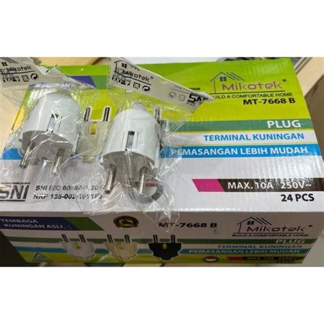 Jual Mikotek Steker Arde Oval Putih Shopee Indonesia