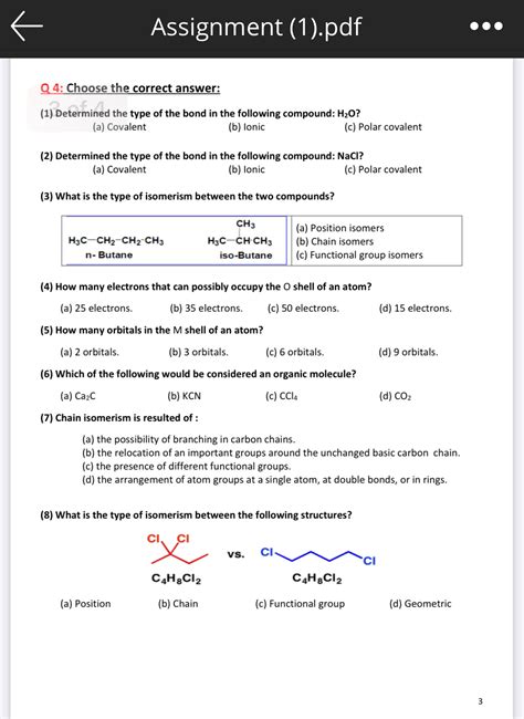 Solved Assignment 1 Pdfq 4 Choose The Correct Answer 1