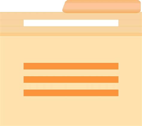 Blank File Folder In Orange And Brown Color 24386570 Vector Art At
