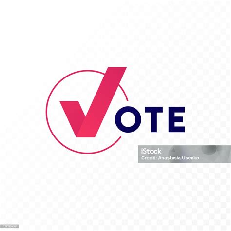 민주당 투표 및 선거일 개념 Vetcor 평면 일러스트 배너 템플릿입니다 투명 한 배경에 확인 란에 확인 표시와 텍스트 선거