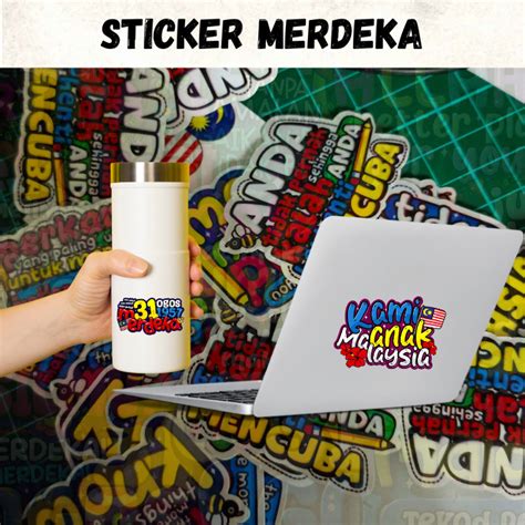 Sticker Merdeka Sticker Quote Motivational Quote Hari Kemerdekaan