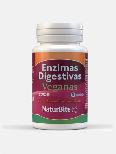 Enzimas Digestivas Veganas 60 Comprimidos NaturBite