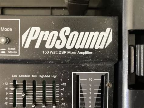 Prosound 150 Watt Dsp Mixer Amplifier 2 Speakers And Wireless Microphone