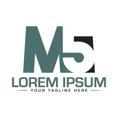 Premium Vector | M5 letter logo design unique and modern m5 logo design