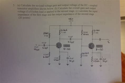 solved a calculate the no load voltage gain and output