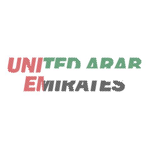 United Arab Emirates Flag Grid Uae Country Shape Sample Design Line