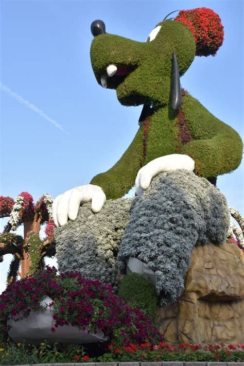 Disney Characters At Dubai Miracle Garden In The Uae Editorial Stock