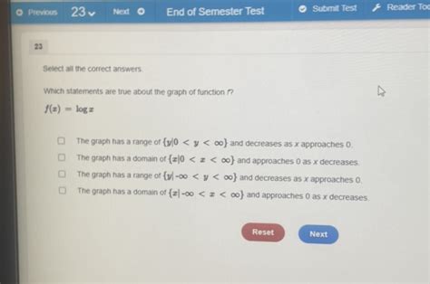 Previous 23 V Next End Of Semester Test StudyX