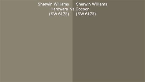 Sherwin Williams Hardware Vs Cocoon Side By Side Comparison