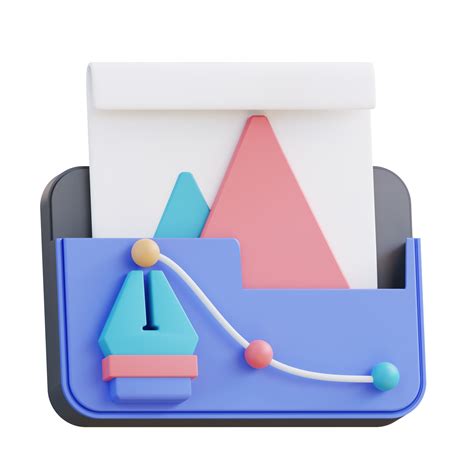 3d Illustration Folder Graphic Design 19024780 Png