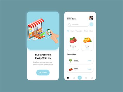 Online Grocery Shopping Mobile App Design On Behance