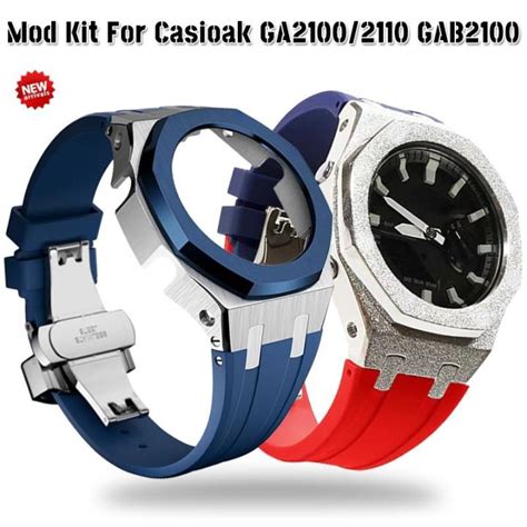 Refit Mod Kit สำหรับ Casioak Ga2100 Gen3 Gen4 โลหะสแตนเลสสายนาฬิกา