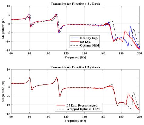 Tfs Of The Optimal Fe Model Healthy Experimental And D5 Case Between