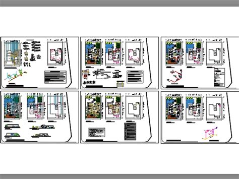 Planos De Una Vivienda En Dwg 315 Mb Librería Cad