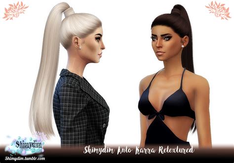 Shimydim Anto S Karra Hair Retextured Sims 4 Hairs