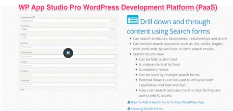 is it possible to add a searchable and filterable database to wordpress