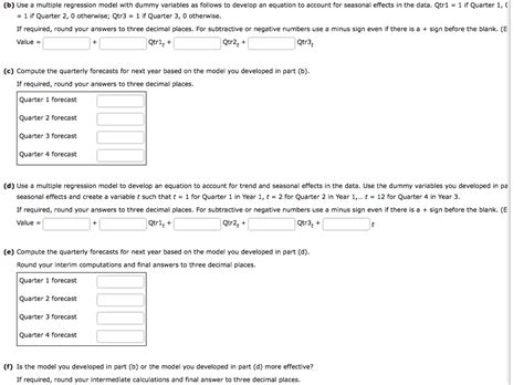 Solved Problem 8 23 Consider The Following Time Series Data