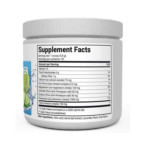 Electrolyte Powder Cucumber Lime 50 Servings