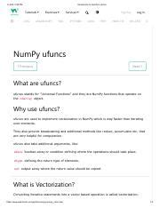 Python Pdf Pm Html Introduction To Nympy S Ufuncs Tutorials Css Exercises