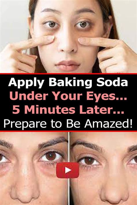 Apply Baking Soda Under Your Eyes 5 Minutes Later Prepare To Be