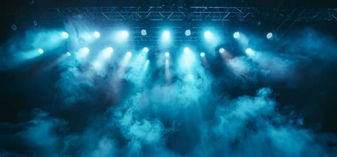 Premium Photo Dynamic Concert Lighting With Fog Effects On Stage