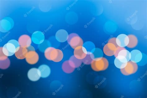 현실적인 Bokeh 배경 프리미엄 벡터