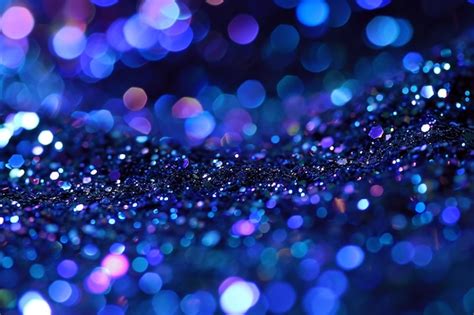 Premium Photo Realistic Navy Blue Glitter Background