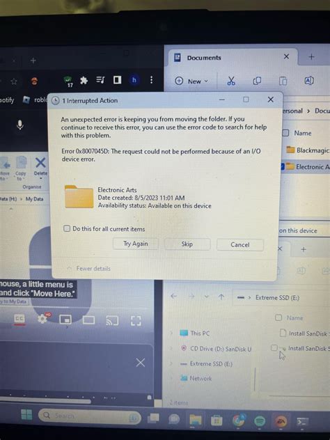 Help I Cant Move My Files Into A Ssd Rwindowshelp