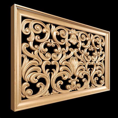 Classical Decorative Screen 3d Model Cgtrader
