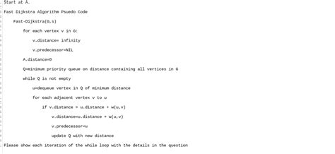 Solved And Apply Fast Dijkstra On The Following Graph 10 B
