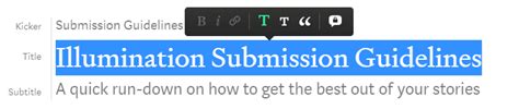 Illumination Submission Guidelines By Kevin Buddaeus Illumination