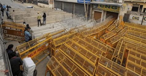 Farmers Delhi Chalo Protest Security Tightened At Delhi Borders As