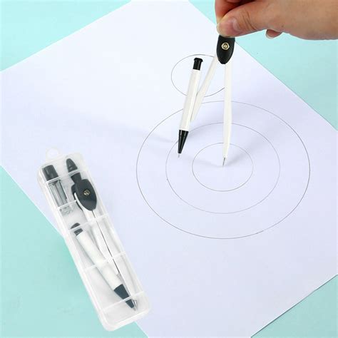 Metal Drawing Compasses Multifunctional Drawing Tool Compasses Set Precision Gear Structure