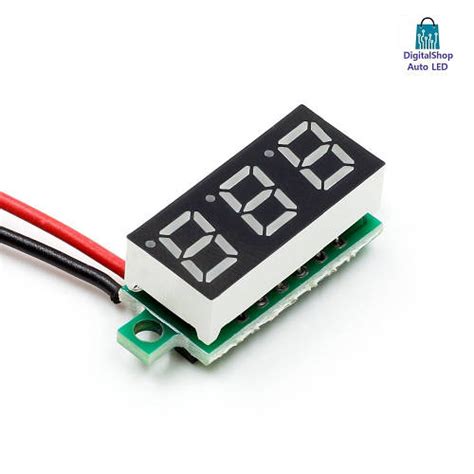 Вольтметр LED 4.5-40В цифровий електронний світлодіодний захист від ...