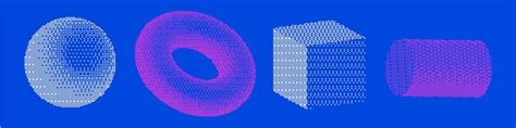 Bitmap Pixelated Simple 3d Shapes Set Dither Halftone Geometric Object