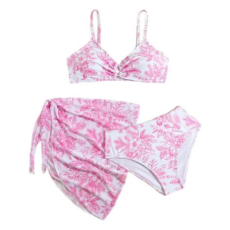 Jumesg Swimming Suit For Girls Swimsuit 3 Piece Girls Bathing Suit