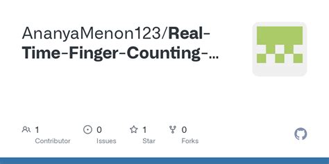 GitHub AnanyaMenon Real Time Finger Counting And Hand Gesture Recognition