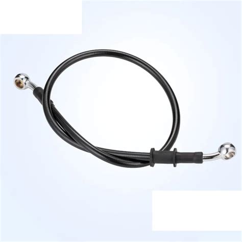 오토바이용 유압 브레이크 호스 범용 브레이크 호스 라인 스틸 브레이크 케이블 밴조 헤드 양면 28 ° 길이 400mm 1500mm