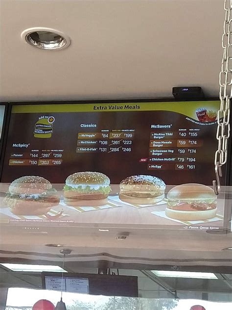 Menu At Mcdonalds India Ambala