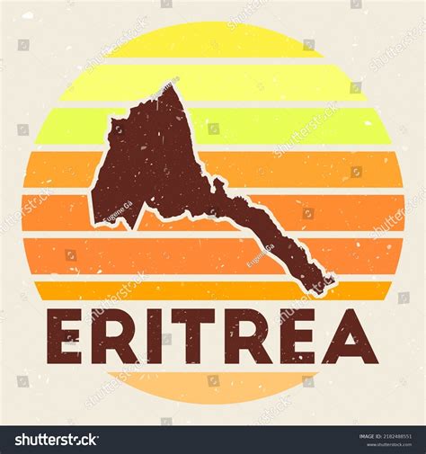Eritrea Logo Sign With The Map Of Country And Royalty Free Stock