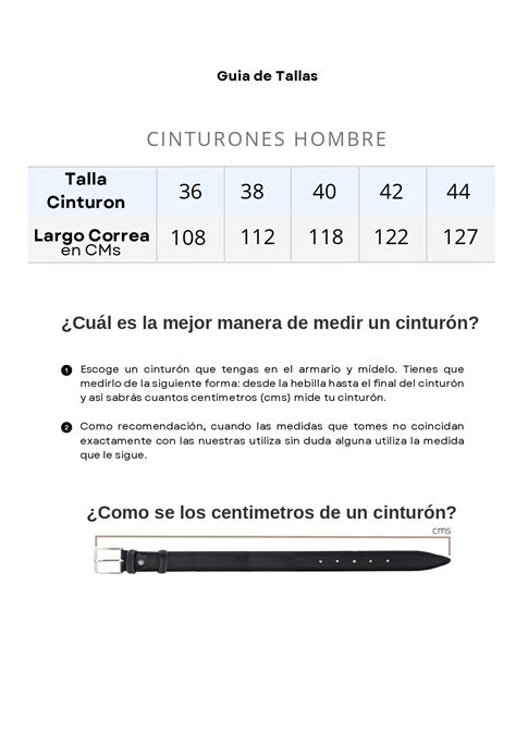 Guía De Tallas