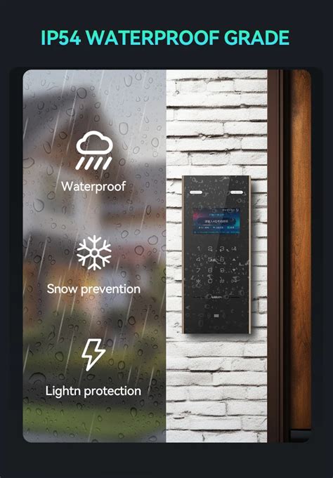 Leelen Infrared Double Camera Face Recognition Building Intercom System