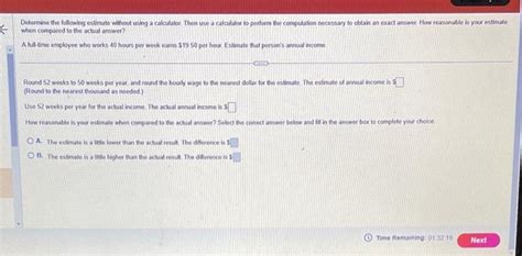 solved determine the following estimate without using a