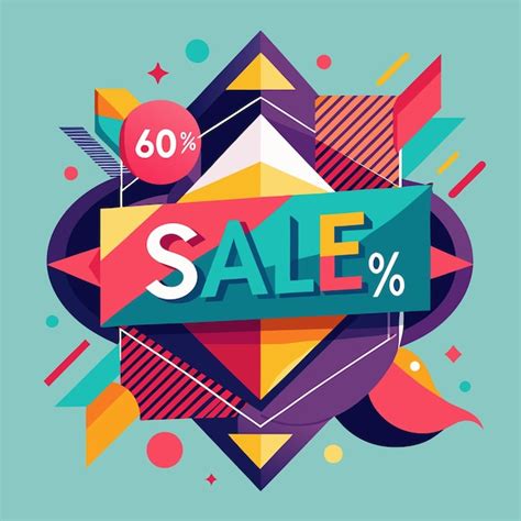 Premium Vector Geometric Colorful Sale Banner 15