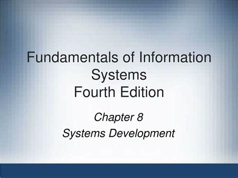 PPT Fundamentals Of Information Systems Fourth Edition PowerPoint Presentation ID