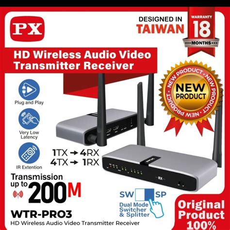 Jual Wirelles Video Audio Transmitter Receiver Hdmi Extender Px Wtr